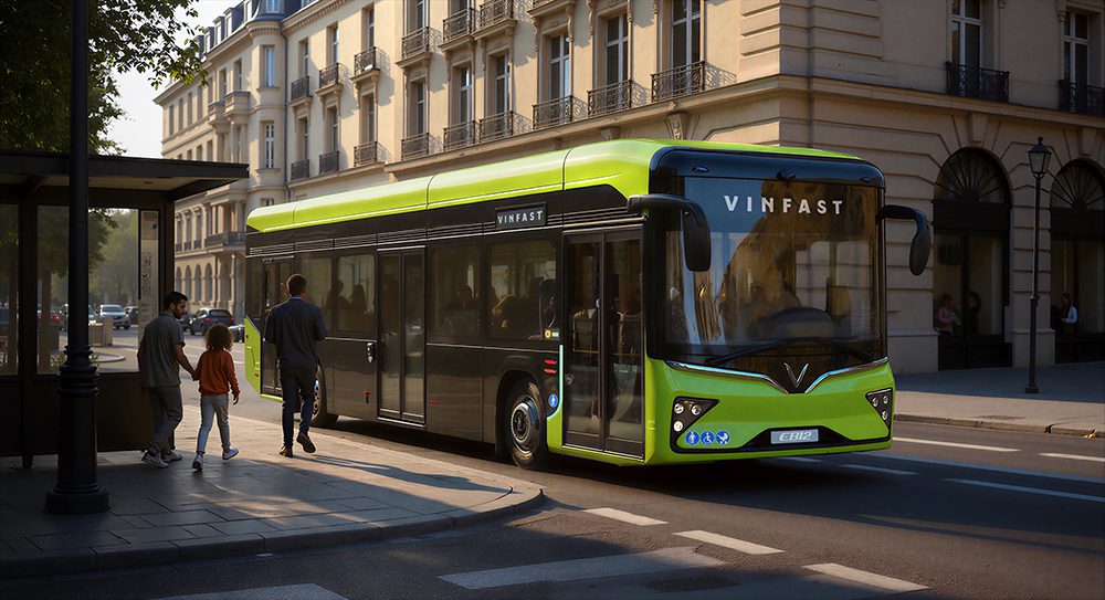Charged EVs | Vinfast launches two new electric bus models in Europe ...